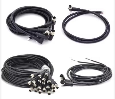 China M12 Angled Connector with S-CODE Coding System Copper Alloy Contacts and 60V Voltage for sale