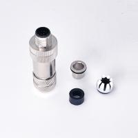 China M12 A-Coded 12-Pin Male Straight Field Wirable Connector | Brass Zinc Alloy |Kronz for sale
