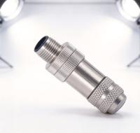 China 12-Pin M12 Female Field Wirable Connector with A-CODE Keying and IP67 Protection for sale