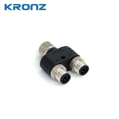 China IP67 M12 Y-distributor Female Connector with 4 Pin IEC 61076-2-101 Standard for sale
