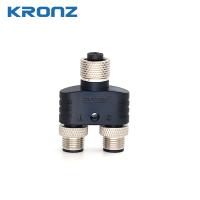 China IP67 M12 Y-distributor Female Connector with 4 Pin IEC 61076-2-101 Standard for sale