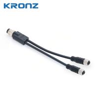 China M12 Y-distributor with Cable Male M12x1 - Female M12x2 for sale