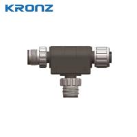 China IP67 IEC 61076-2-101 Gold Plated M12 Distributor Connector M12 Y Distributor Male M12x2 Female M12x1 for sale