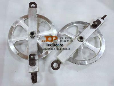 China Alloy Steel Hay Pulley 10-16 Inch 2500-5000kg Safety Load Oil Gas Well Wireline Tool for sale