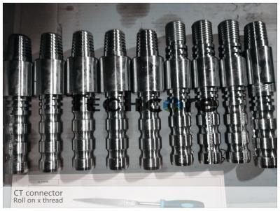 China AMMT High Pressure Coiled Tubing Roll On x Thread Connector - 5,000 PSI Working Pressure for 1 1/2