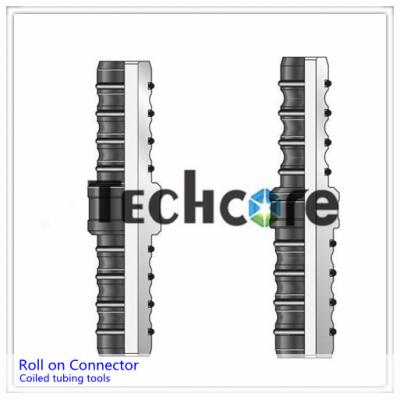 China High Tensile Roll On Connector 5000 Psi Coiled Tubing Services CT Connector for sale