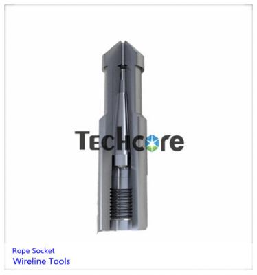 China Pear Drop Type Oil Well Downhole Slickline Rope Socket Wireline Tools - 0.092