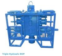 China Triple Hydraulic BOP Wireline Valve 105 MPa Working Pressure 130mm Bore for Wellhead Control for sale