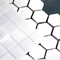 China Wear Resistance Mosaic Ceramic Wear Liners AI2O3 Square Hexagon Shape for sale