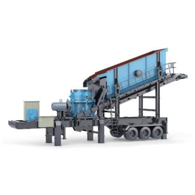 China Portable Cone ores /stone Crushing Plant Less Investment Low Noise for sale