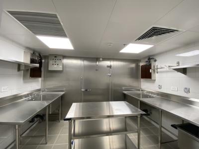 China Prefabricated Meat Seafood Walk In Chiller Rooms Stainless Steel / Colorbond Material for sale