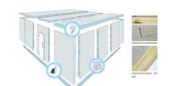 China Walk In Cool Room White Colorbond Stainless Galvanized sheet Cold Room For Fish Storage for sale