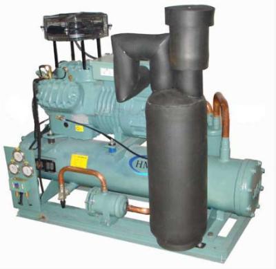 China 2DES-3Y Water Cooled Refrigeration Unit 380V 50Hz 3HP Condensing Unit for sale