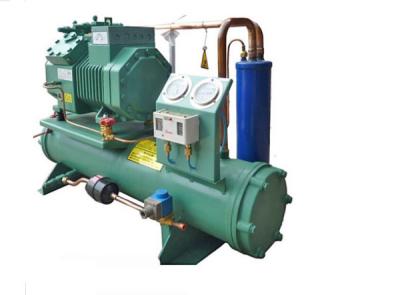 China 2GES-2Y Water Cooled Condensing Unit 2HP Chiller Refrigeration Unit for sale