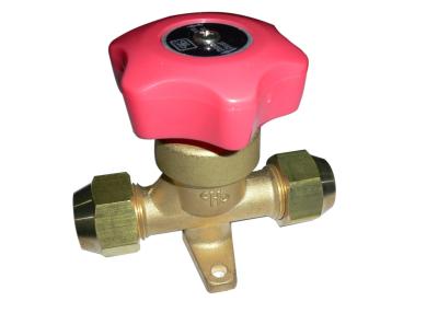 China 1/4 SAE KM Diaphragm Hand Valve Refrigeration Service Valves for sale