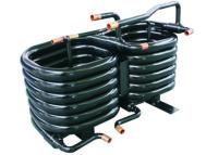 China ET R410A R407C Refrigerant Coaxial Coils Heat Exchanger For Heat Pump for sale