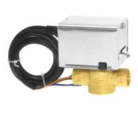 China CE ROHS Forged Brass 2 Port Motorised Valve Nitrile Rubber Sealing for sale