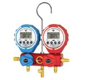 China IP66 Digital Aluminum R134A R410A Manifold Gauge Set Air Conditioner Tools Kit for sale
