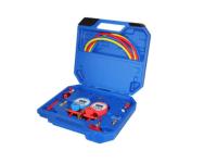 China IP66 Digital Aluminum R134A R410A Manifold Gauge Set Air Conditioner Tools Kit for sale