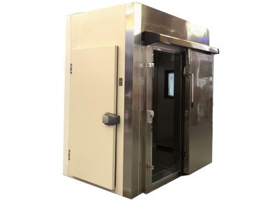 China 0.8mm 1.0mm Steel Walk In Cold Rooms 42KG/M3 Blast Freezer Room for sale