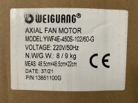 China 1.15A 1350r/ Min 450mm Axial Fan Motors 220V 50Hz YWF4E-450S-102/60-G for sale