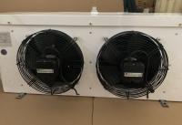 China EBM Motor Air Cooler Evaporator R404a Fin Spacing 9mm With Heater for sale