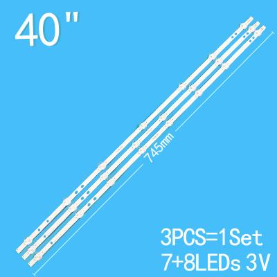 China 40 Inch Vestel Backlight TV 40L3653DB 40L1653DB Light Strip LB40017 V0_ 03 17DLB40VXR1 for sale