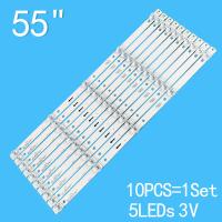 China MCPCB 55QHQJP AKTV5534 LED Backlight Strip JS-D-JP55EU-051EC 70317 E55EU/EP1000 for sale