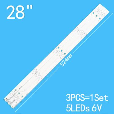 China TV Backlight For TCL 4C-LB280T-YH2 4C-LB280T-YH1 3 T0T-28B2550-3030C-5S1P H28V9900 H28VPP00 006-P2K2071A for sale