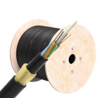 China 24F ADSS Fiber Optic Cable PE Double Sheath Aerial Installation for sale