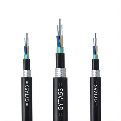 China GYTA53 Armoured Direct Buried Fiber Optic Cable 12-48 Cores for sale