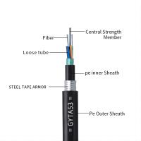 China GYTA53 Armoured Direct Buried Fiber Optic Cable 12-48 Cores for sale