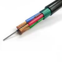 China Hybrid Copper Fiber Optic Duct Cable 24 48 Cores G.652D Outdoor for sale