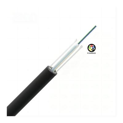 China GYFXY Outdoor Aerial Fiber Optic Cable 2-24 Cores FRP Strength for sale