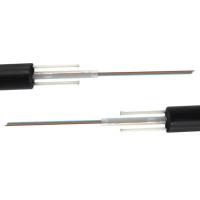 China GYFXY Outdoor Aerial Fiber Optic Cable 2-24 Cores FRP Strength for sale