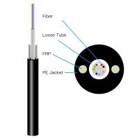 China GYFXY Outdoor Aerial Fiber Optic Cable 2-24 Cores FRP Strength for sale