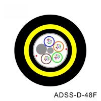 China ADSS Aerial Fiber Optic Cable 12-24 Cores Single/Double Jacket for sale