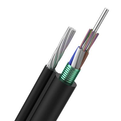 China 24 Core GYTC8S Aerial Figure 8 Fiber Optic Cable G.652D PE/LSZH for sale