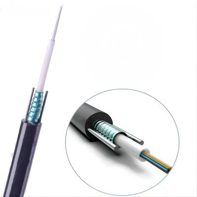 China 8 Core OM3 Multimode Fiber Optic Cable GYXTW Outdoor Aerial for sale