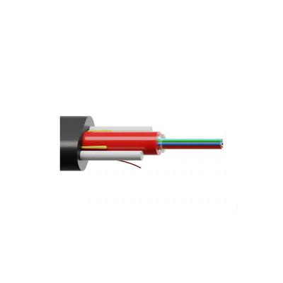China GYFXY Flat Drop Fiber Optic Cable 2-12 Core Single-mode Aerial for sale