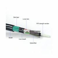 China GYTY53 Direct Buried Fiber Optic Cable 12-144 Core PE Waterproof for sale