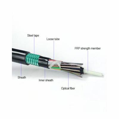 China GYTY53 Direct Buried Fiber Optic Cable 12-144 Core PE Waterproof for sale