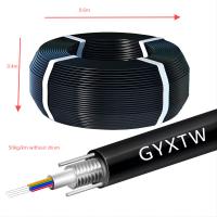 China GYXTW Outdoor Single Mode Fiber Optic Cable 12 Core Aerial Armoured for sale