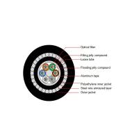 China GYTA33 Anti Rodent Fiber Optic Cable Steel Tape Armored 2-288 Fibers for sale