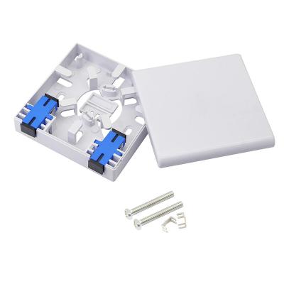 China 2 Core FTTH Terminal Box with SC UPC Connector for sale