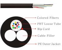 China ASU-12b1.3 12 Core Aerial Fiber Optic Cable 120m Span for sale