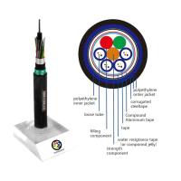 China GYTA53 12 Core Double Armored Direct Burial Fiber Optic Cable for sale