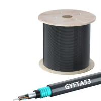 China GYFTA53 Double Armored Direct Buried Fiber Optic Cable for sale