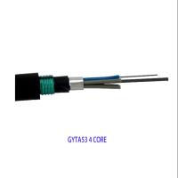 China 12 Core GYTA53 Double Jacket Armored Fiber Optic Cable for sale