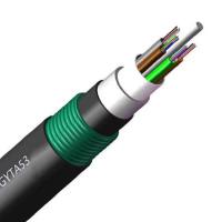 China 12 Core GYTA53 Double Jacket Armored Fiber Optic Cable for sale